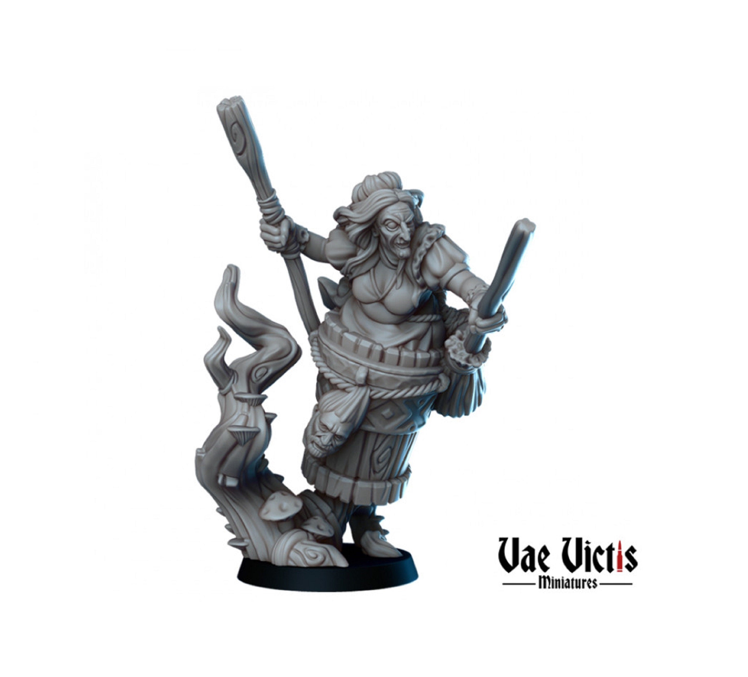 Flying Baba Yaga DnD Dungeons and Dragons 28mm/32mm TTRPG Wargame NPC ...