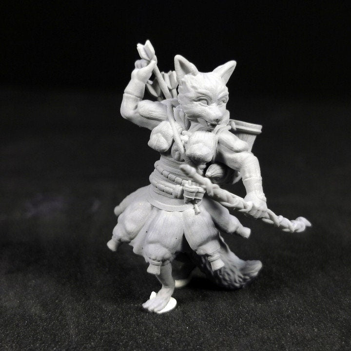 FoxFolk Beast Handler DnD Dungeons and Dragons 28mm 32mm Scale RPG Fox ...